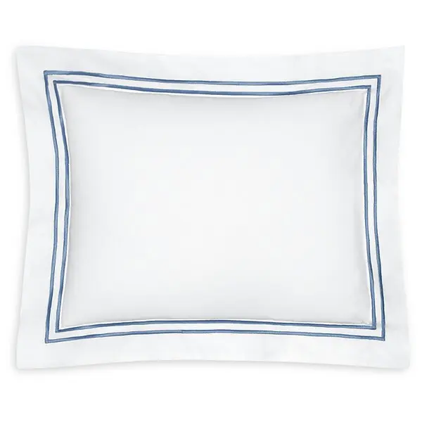 SFERRA Grande Hotel Boudoir Sham - White/cadet