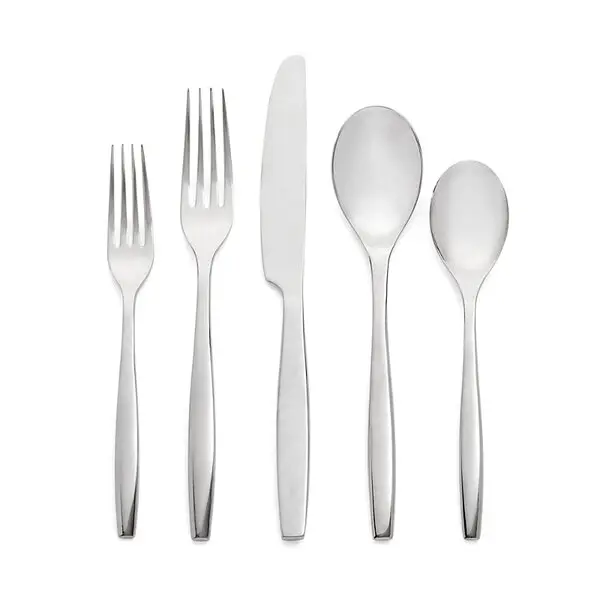NAMBE Aidan Flatware 5 Piece Place Setting - Silver