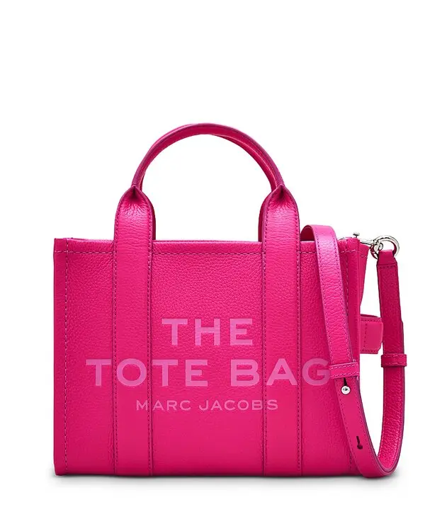Marc Jacobs Leather Small Tote - Hot Pink
