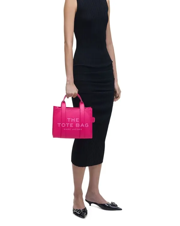 Marc Jacobs Leather Small Tote - Hot Pink