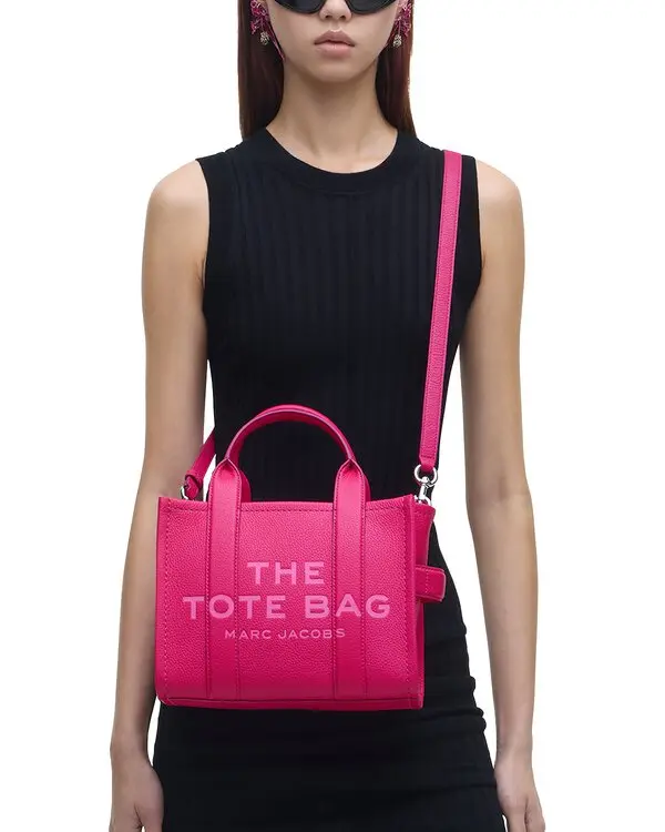 Marc Jacobs Leather Small Tote - Hot Pink