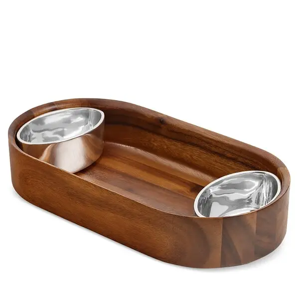 NAMBE Oblong Nest Chip N Dip - Brown