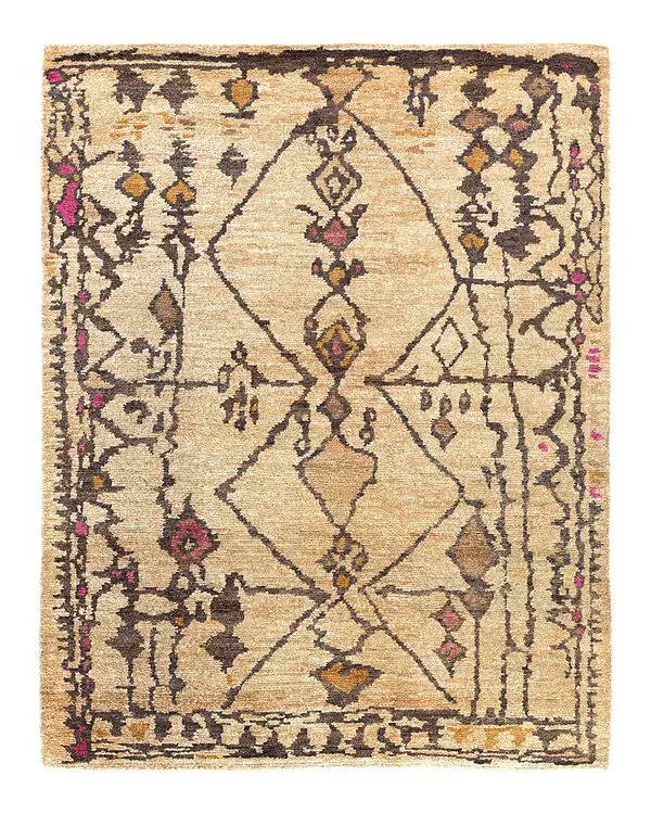 SURYA Medina Area Rug, 8' X 10 - Burnt Orange/hot Pink/taupe/mocha/beige