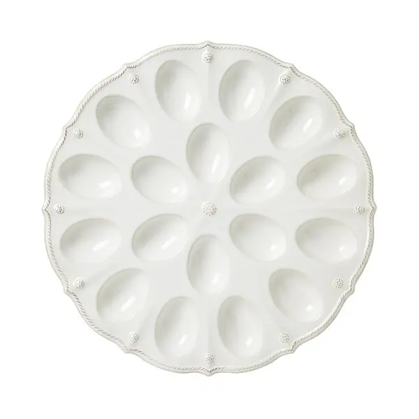 JULISKA Berry & Thread Deviled Egg Platter - Whitewash