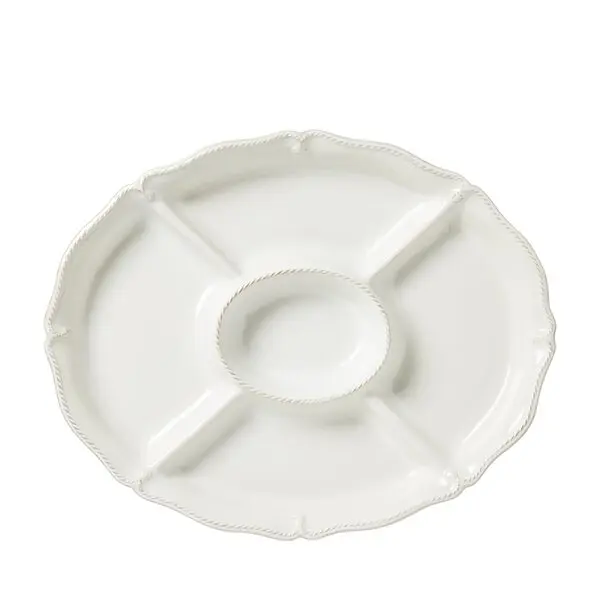 JULISKA Berry & Thread Crudite Platter - Whitewash