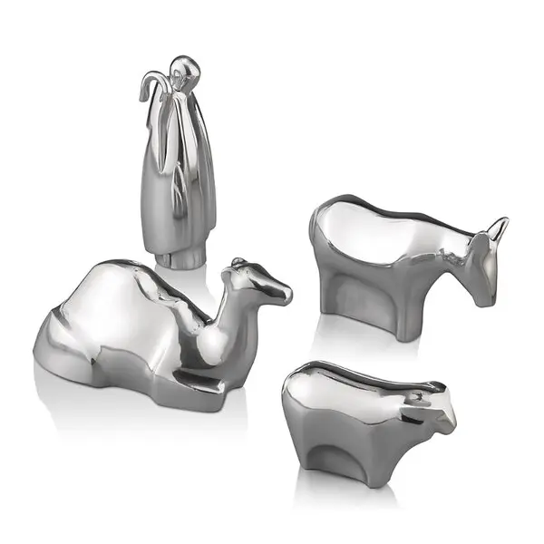 NAMBE 4 Piece Shepherd & Animals Set