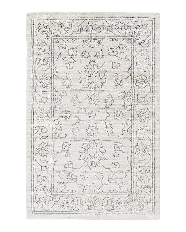 SURYA Hightower Area Rug, 6' X 9 - Ivory/gray