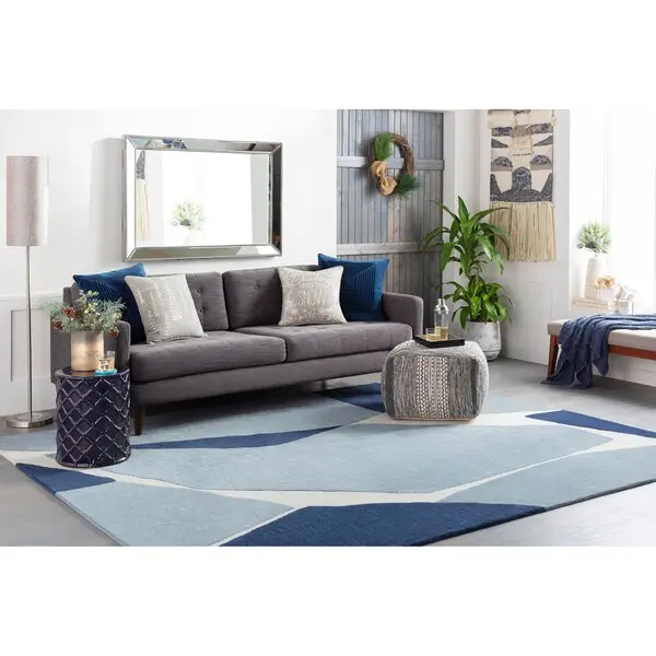 Livabliss Gaylor Garden Stool - Navy