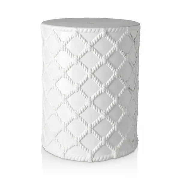 LIVABLISS Gaylor Garden Stool - White