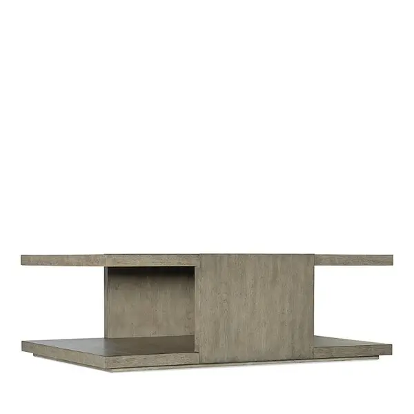 HOOKER FURNITURE Linville Falls Overlook Trails Cocktail Table - Smoke Grey