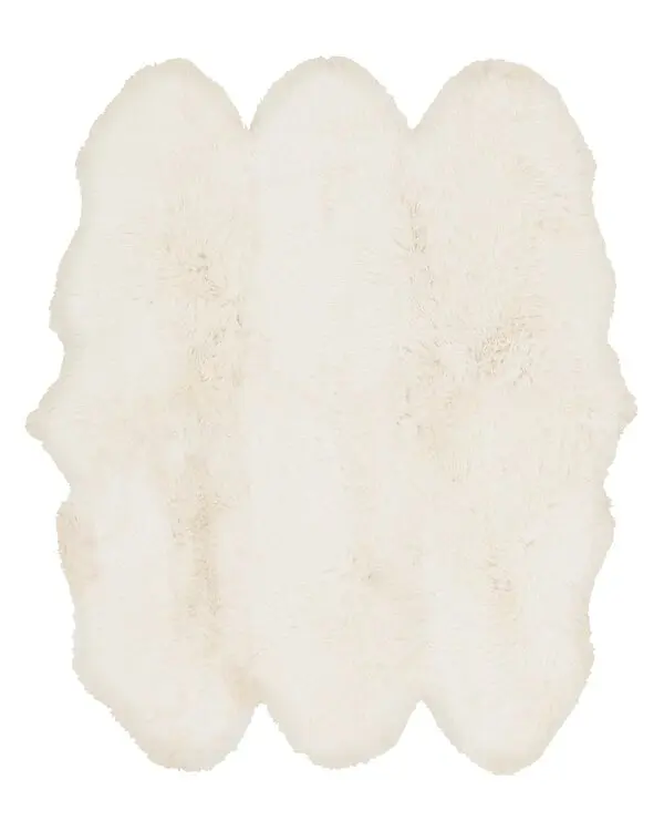 LIVABLISS Sheepskin Shs-9600 Area Rug, 6' X 6 - Ivory