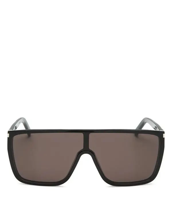 Saint Laurent Sl Mask Ace Shield Sunglasses - Shiny Black