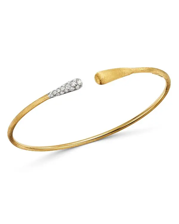 Marco Bicego 18k Gold And Diamond Lucia Bangle Bracelet - White/gold