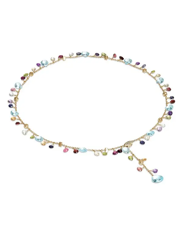 Marco Bicego 18k Yellow Gold Paradise Diamond And Gemstone Lariat Necklace - Multi