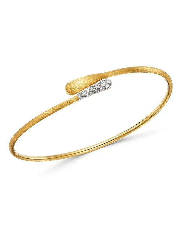 Marco Bicego 18k Yellow Lucia Diamond Bangle Bracelet - Gold