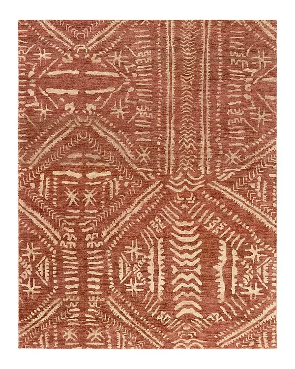 SURYA Mandela Area Rug, 8' X 10 - Orange/ Neutral