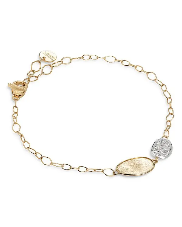 Marco Bicego 18k Gold And Diamond Lunaria Station Bracelet - Multi