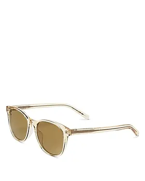 Saint Laurent Sl 527 Zoe Square Sunglasses, 52mm In Yellow  display picture 1