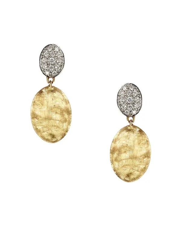 Marco Bicego Siviglia Diamond Drop Earrings - White/gold