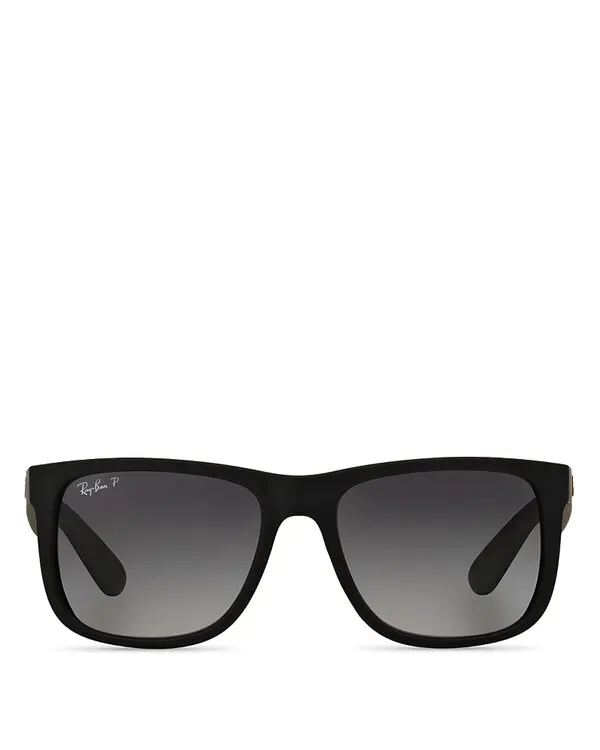 Ray-ban Justin Polarized Square Sunglasses, 55mm - Dark Gray/black