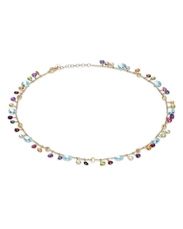 Marco Bicego 18k Yellow Gold Paradise Gemstone Necklace - Blue Topaz