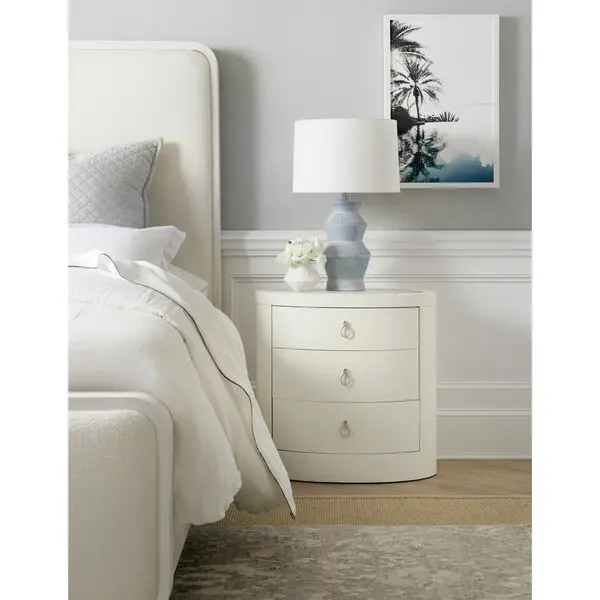 HOOKER FURNITURE Serenity Wavecrest Oval Nightstand