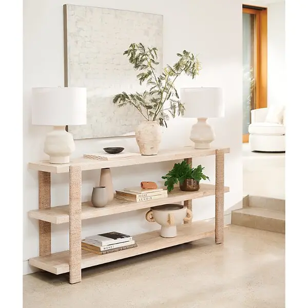 HOOKER FURNITURE Commerce & Market Console Table - Light Wood