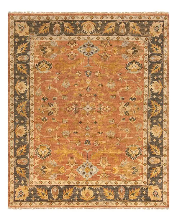 SURYA Hillcrest Hil-9009 Area Rug, 7'9 X 9'9 - Tan/brown/red/sage