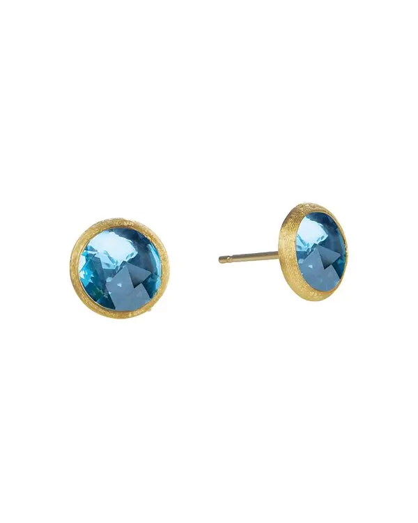 Marco Bicego Jaipur Stud Earrings - Blue Topaz/gold