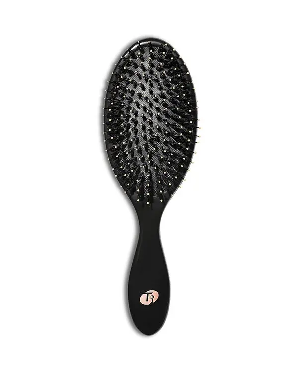 T3 Polish & Shine Premium Faux Boar & Nylon Oval Hairbrush - No Color