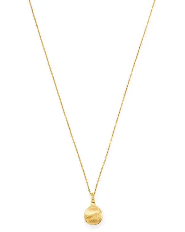 Marco Bicego 18k Yellow Diamond Africa Pendant Necklace - Gold
