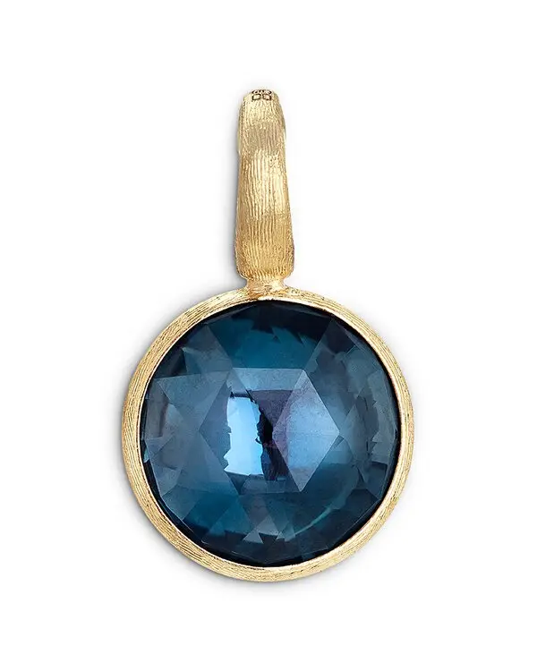 Marco Bicego 18k Yellow Gold Jaipur London Pendant - Blue Topaz