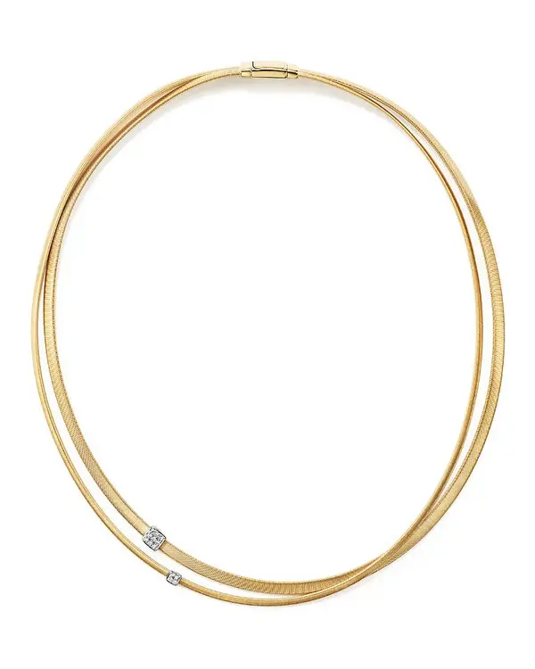 Marco Bicego 18k Yellow Masai Diamond Necklace - Gold
