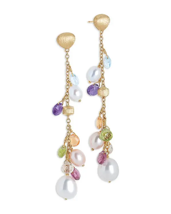 Marco Bicego 18k Yellow Gold Paradise Pearl Earrings - Multi/gold