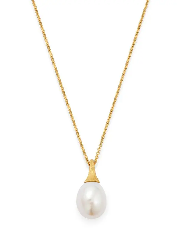 Marco Bicego 18k Yellow Gold Africa Pearl Pendant Necklace - White/gold