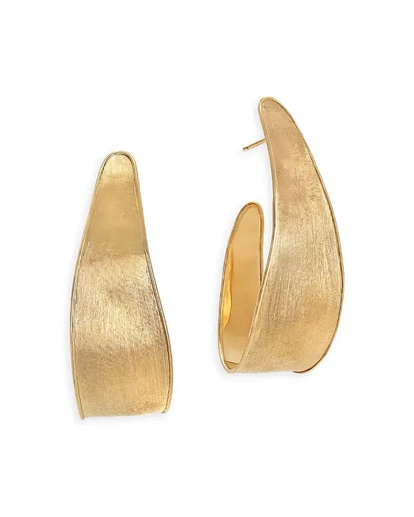 Marco Bicego 18k Yellow Lunaria Small Hoop Earrings - Gold