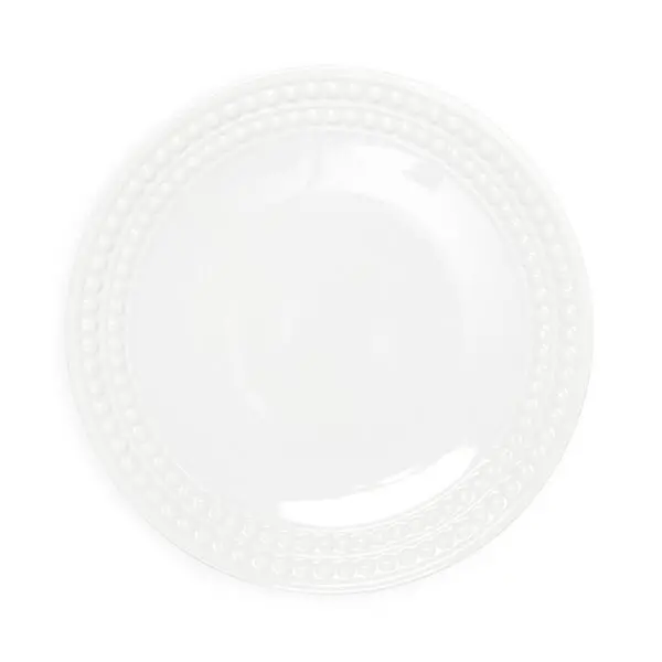 L'Objet Perlee Dessert Plate - White