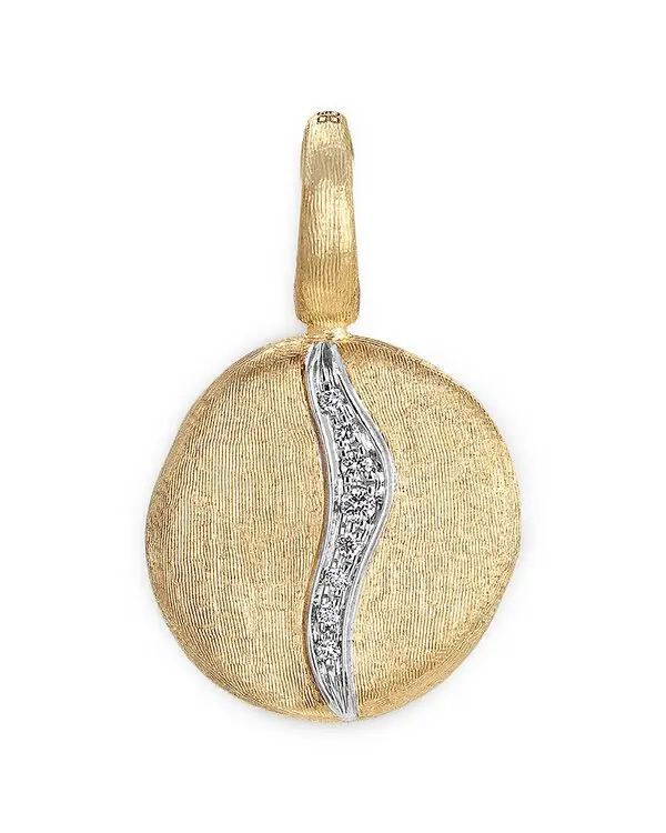 Marco Bicego Jaipur Diamond Disc Pendant - Gold/white