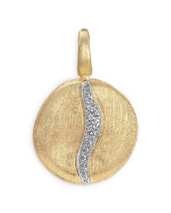 Marco Bicego 18k And Diamond Disc Pendant - Gold