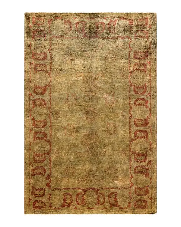 Bloomingdale'S Vibrance M1721 Area Rug, 6'1 X 8'2 - Green
