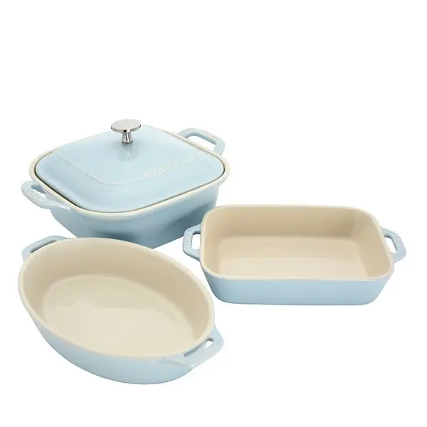 STAUB Ceramics 4-pc Mixed Baking Dish Set - Blue