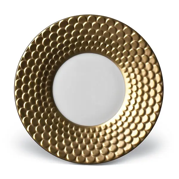 L'Objet Aegean Saucer - Gold/white