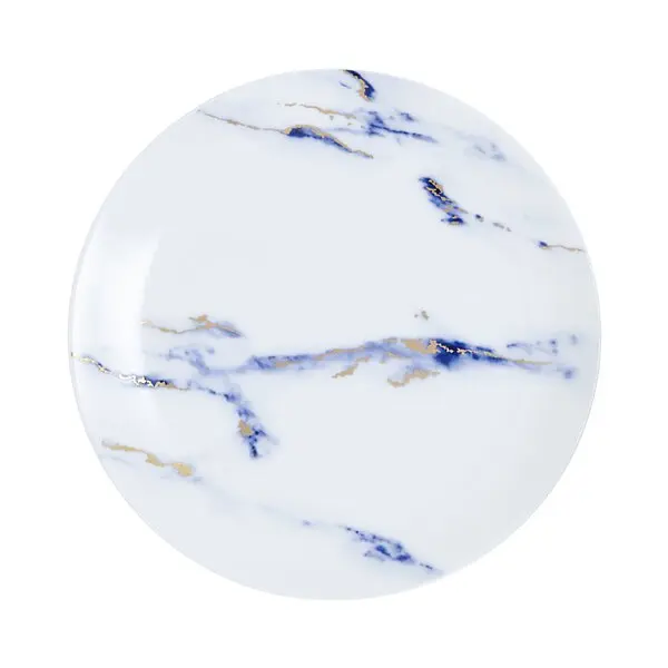 Prouna Marble Salad / Dessert Plate - Azure