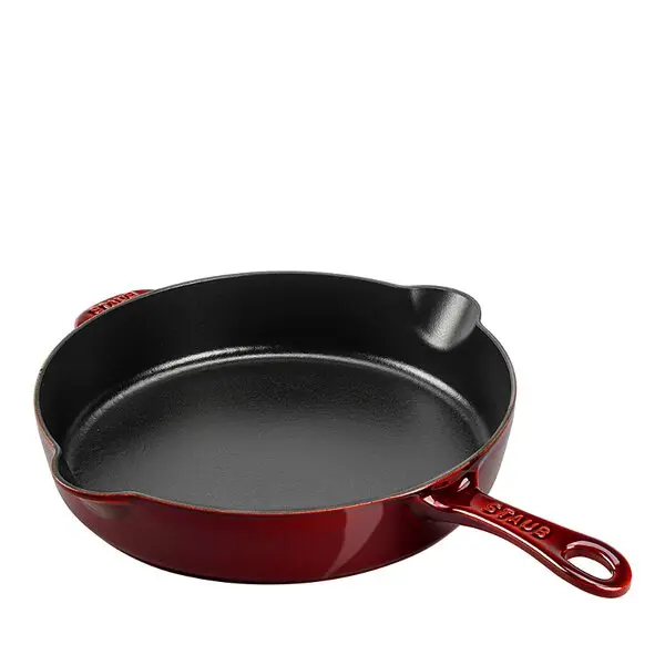 STAUB Cast Iron 11 Traditional Skillet - Grenadine