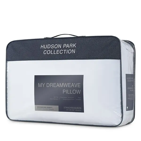 HUDSON PARK COLLECTION My Dreamweave Down Alternative Medium/firm Density Pillow, Standard/queen Exclusive - White