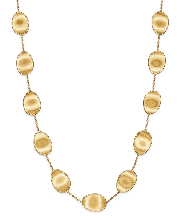 Marco Bicego 18k Yellow Lunaria Station Necklace - Gold