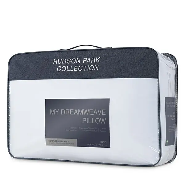 HUDSON PARK COLLECTION My Dreamweave Down Alternative Soft/medium Density Pillow, King Exclusive - White
