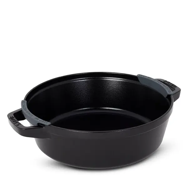 STAUB 4 Pc. Stackable Enameled Cast Iron Set - Black
