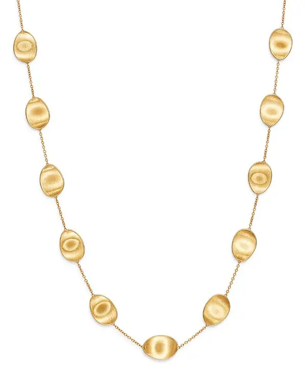 Marco Bicego 18k Yellow Lunaria Station Necklace - Gold