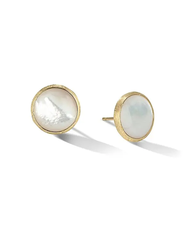 Marco Bicego 18k Yellow Gold Jaipur Stud Earrings - Mother Of Pearl
